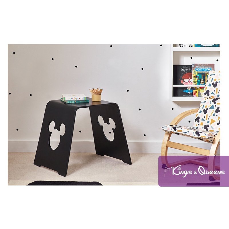 Mickey Mouse Black Silhouette Stool