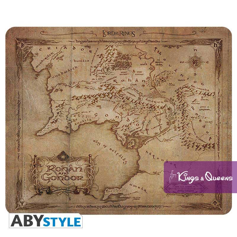 Muismat Lord of the Rings Rohan & Gondor Map