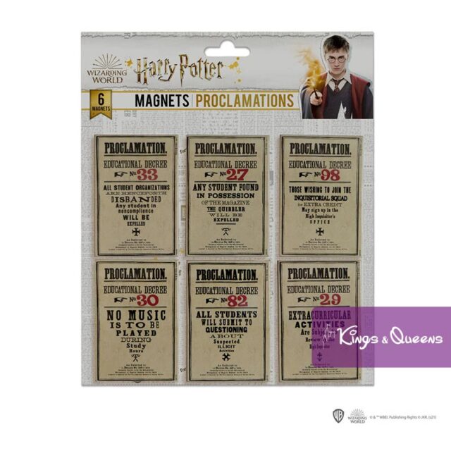 Magneetset Harry Potter Proclamations (Set van 6)