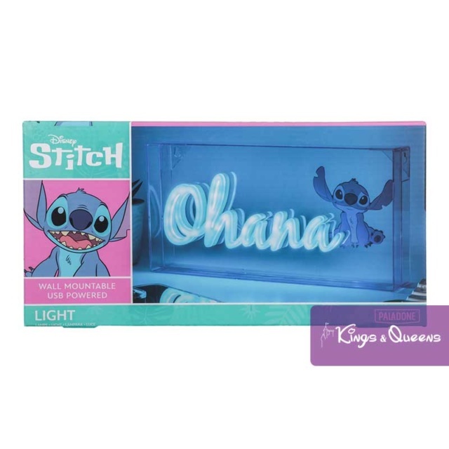 LED Neon Lamp Ohana Lilo & Stitch